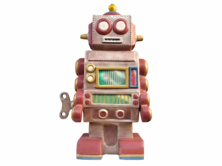 Location statue robot rétro XXL en résine | ENVOL